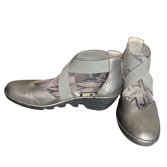 Fly London | Shoes | Fly London Paco Wedge In Pewter Idra Leather ...